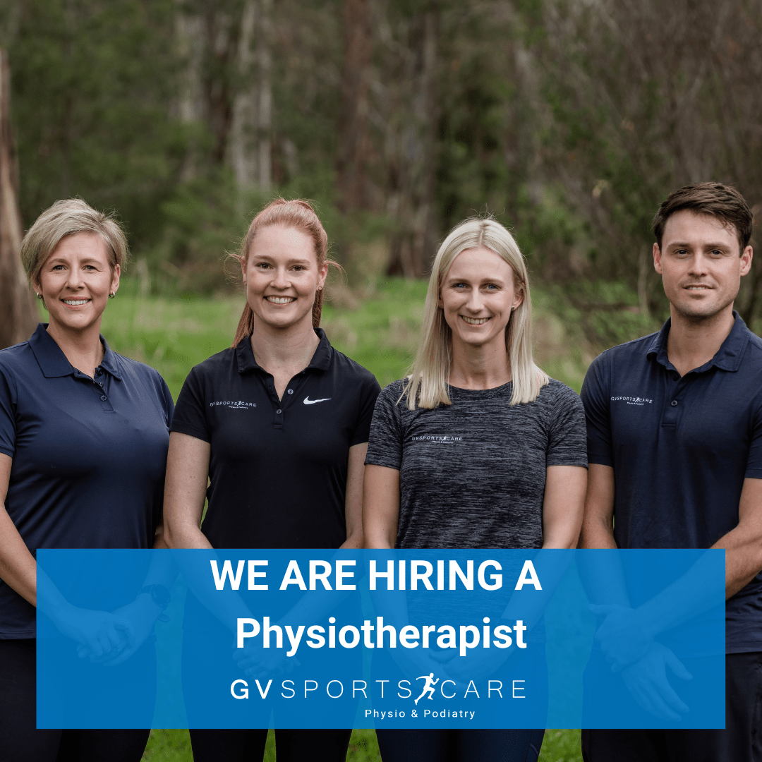 Join our team! We are hiring a physiotherapist - GV Sportscare