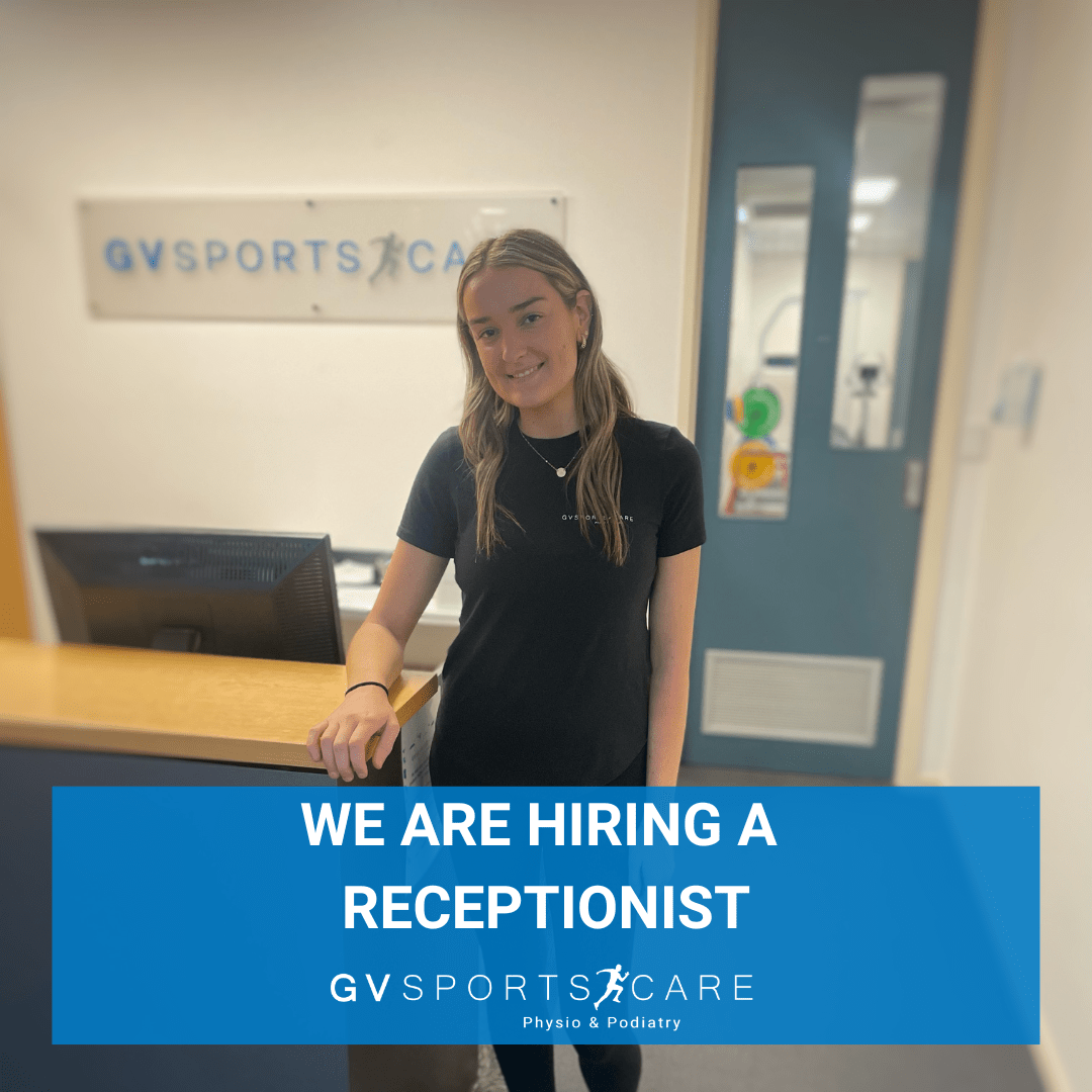 Join our team! We are hiring a Receptionist - GV Sportscare